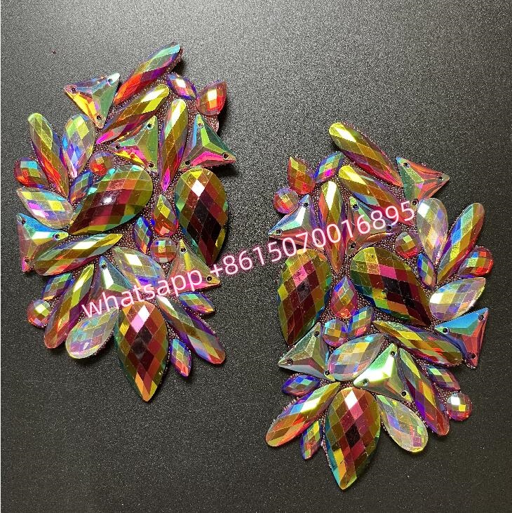 Iron on Rhinestone Applique