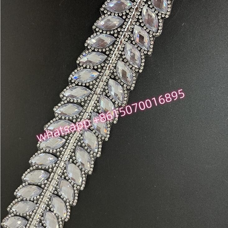 Iron on Rhinestone Trim For Carnival Costume Design